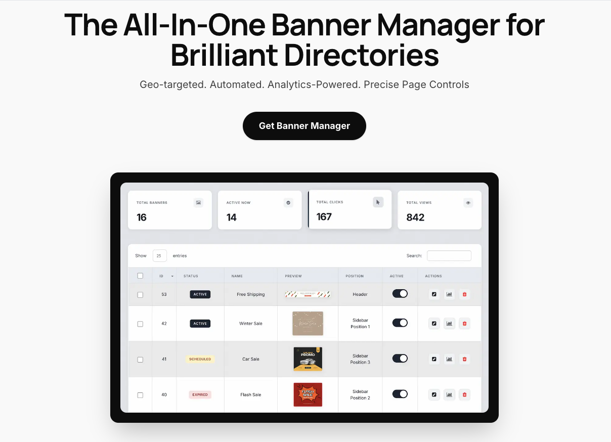 Banner Manager Plugin | Brilliant Directories Alex Cruz | Brilliant ...